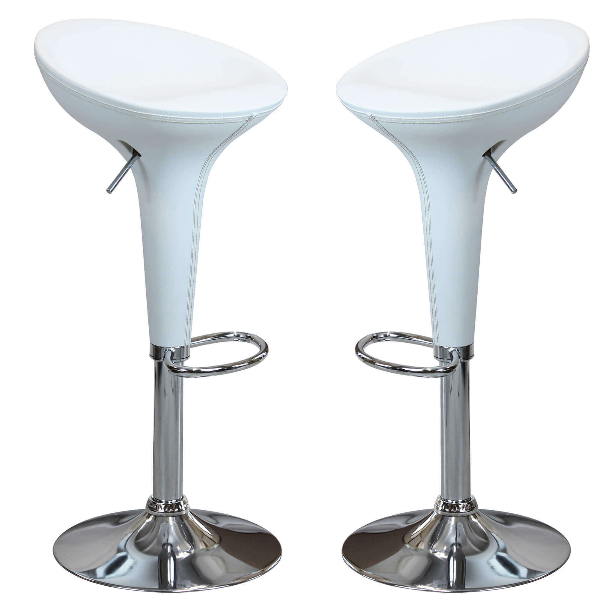LORRAINE - sgabello moderno da bar e sala da pranzo set da 2 - Milani ...
